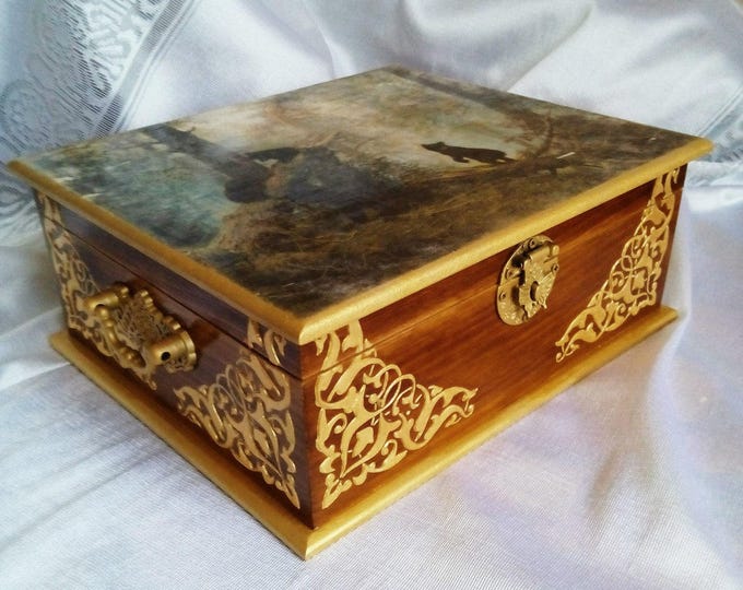 Tea Box Wooden Tea Box Tea Storage Tea Bag Storage Morning in | Etsy