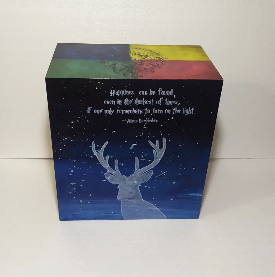 Magical Wizard School Chest of Drawers Organizer Wood Table Decor ...