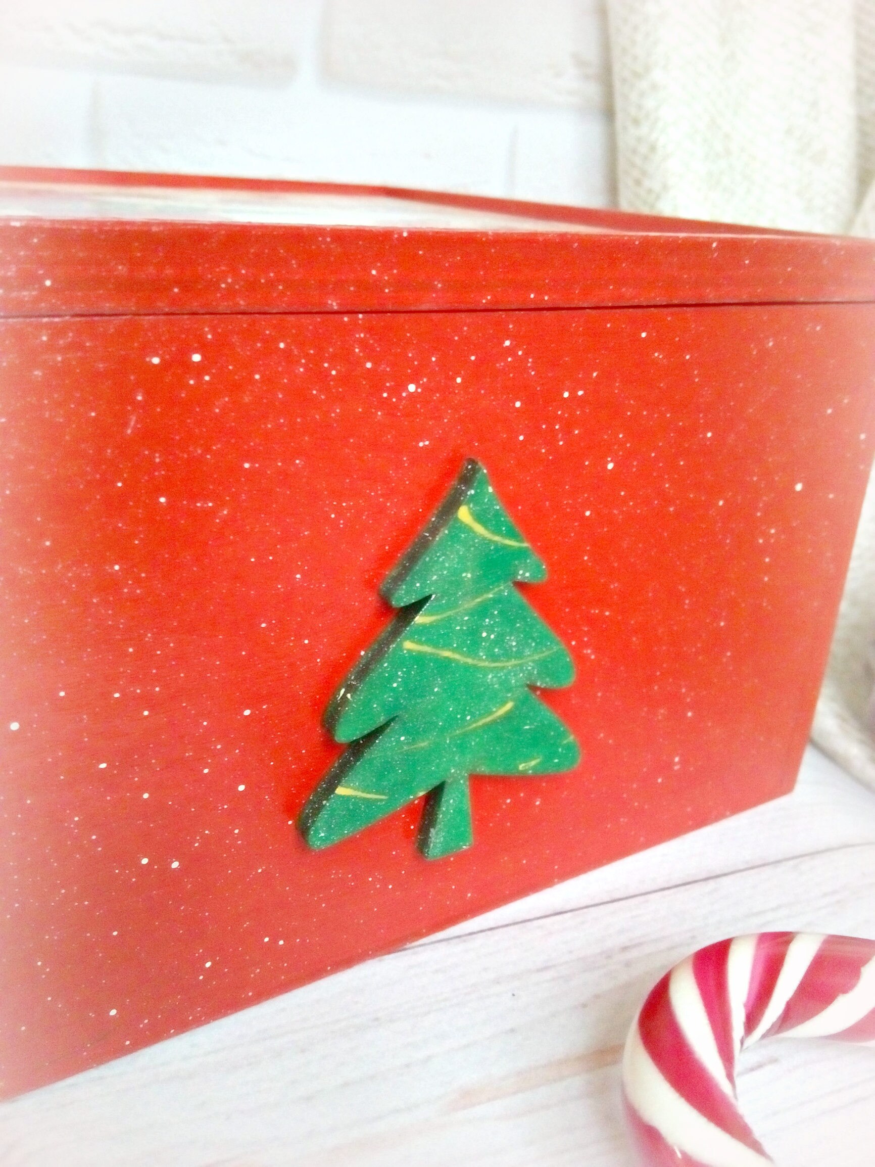 Christmas box Wood box Sliding box Wooden gift box Christmas | Etsy