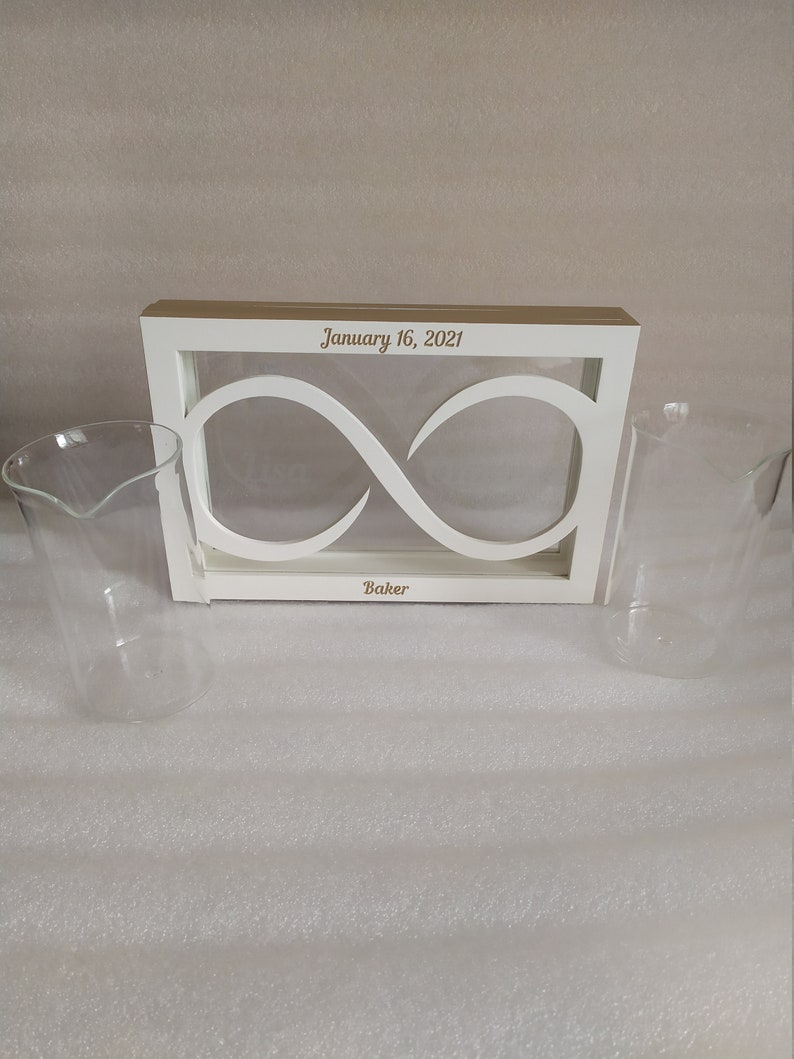 Personalised Sand Ceremony Box Infinity Sign Wedding Unity - Etsy
