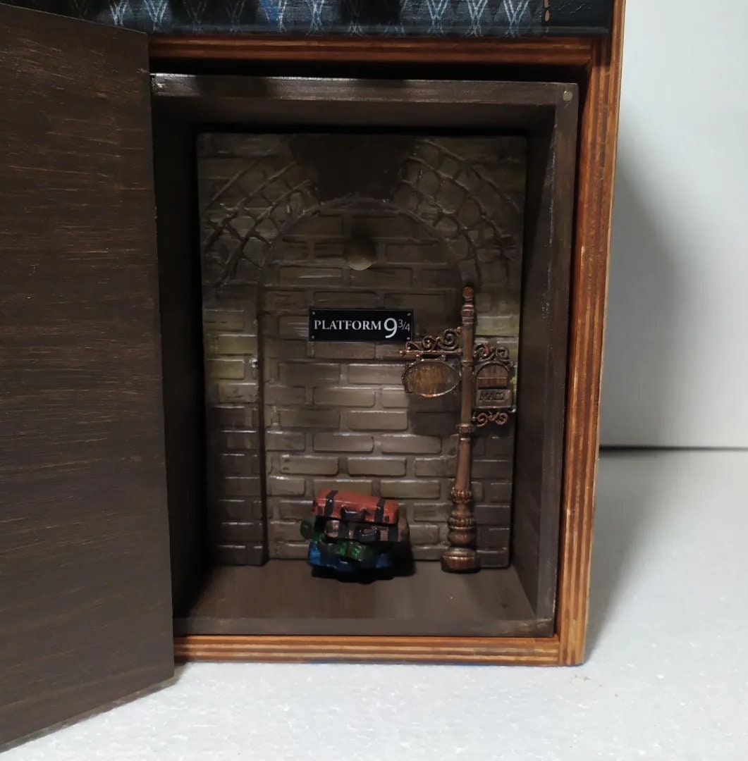 Magical Wizard School Chest of Drawers Organizer Wood Table Decor ...