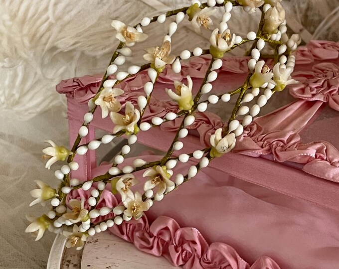 Antique Wedding Crown Wax Flower Crown Circa 1900 - Etsy