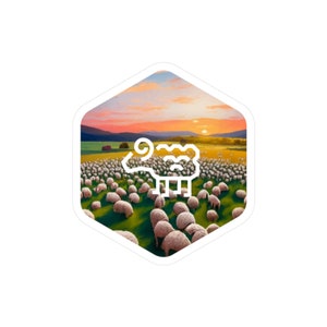 Catan "sheep" Sticker (3"x4") Tile for Lovers of Settlers and Board ...