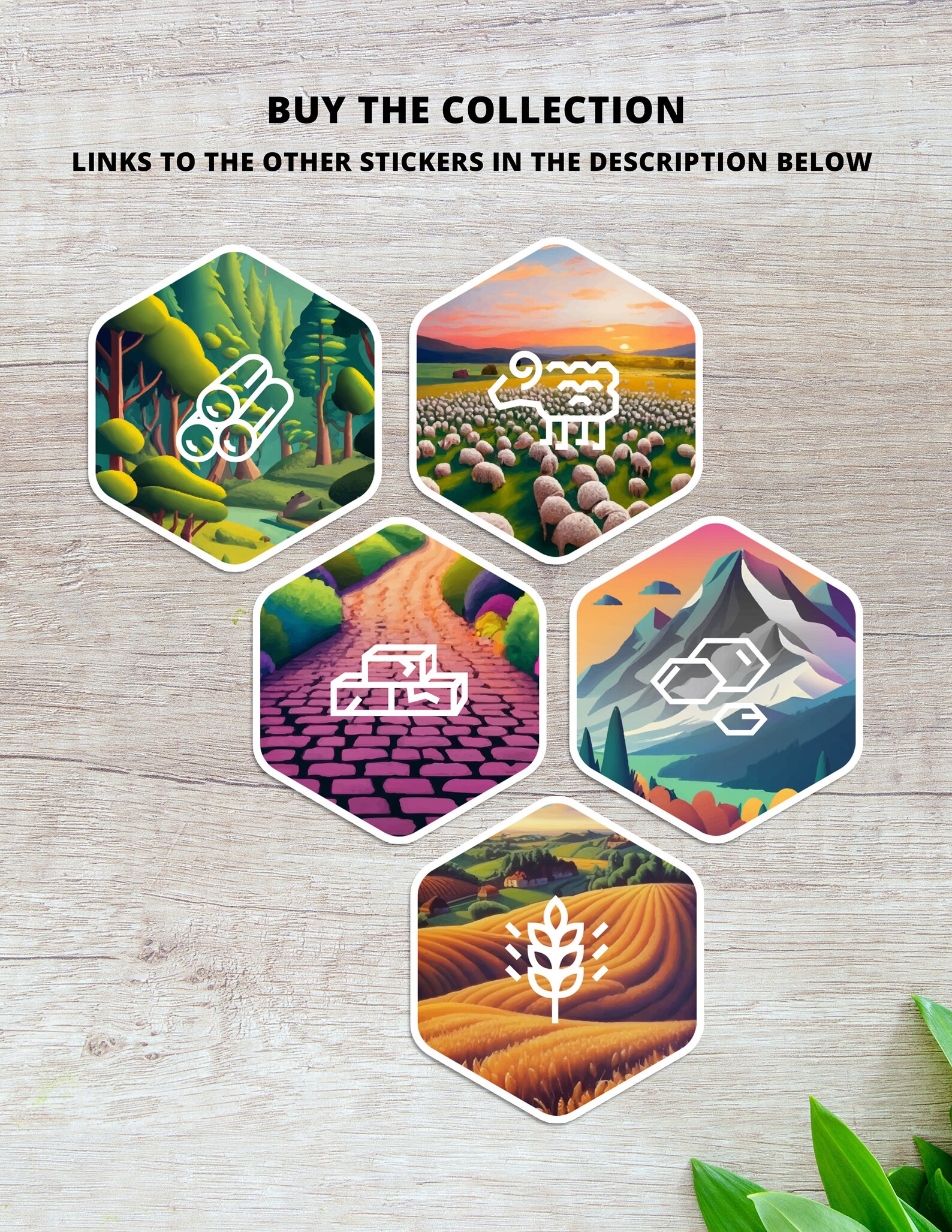 Catan "ore" Sticker (3"x4") Tile for Lovers of Settlers and Board Games ...
