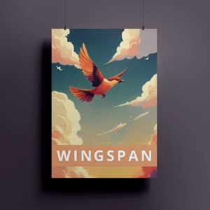 Instant Digital Download "wingspan" Poster for Enthusiasts and Board ...