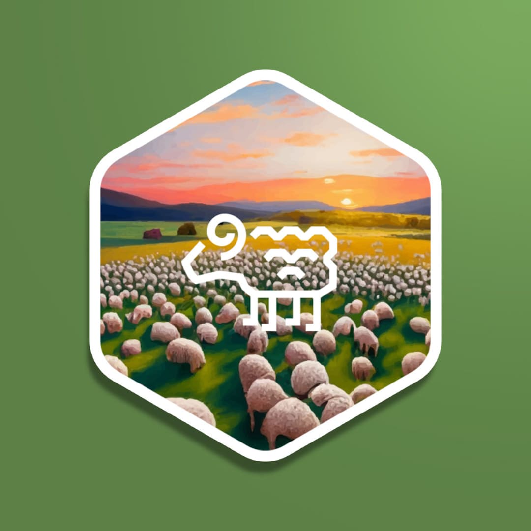 Catan "sheep" Sticker (3"x4") Tile for Lovers of Settlers and Board ...