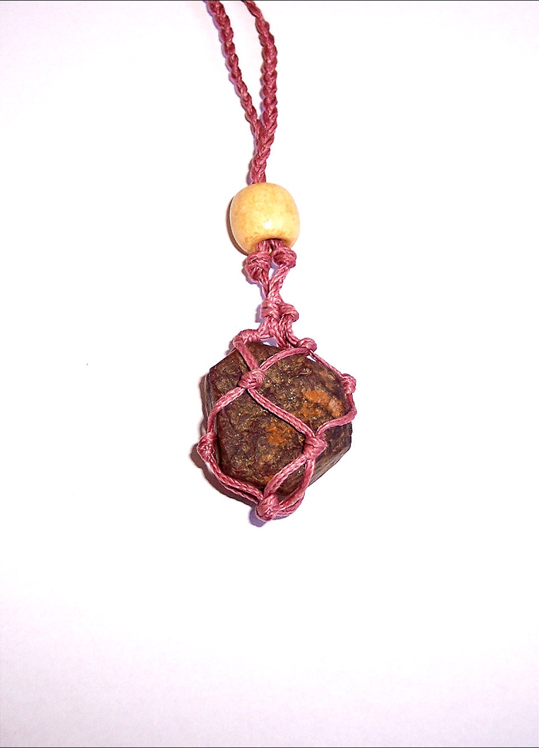 Natural Rough Hexagonal Ruby Crystal Necklace in Stone Holder ...