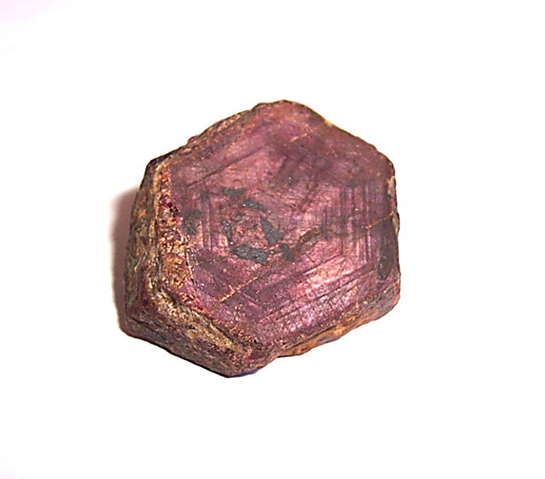 15.6 Gram Hexagonal Raw Red Ruby Crystal Face Sanded Smooth - Etsy