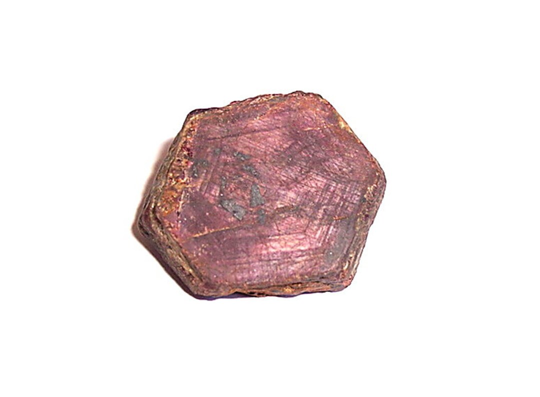 15.6 Gram Hexagonal Raw Red Ruby Crystal Face Sanded Smooth E274 - Etsy