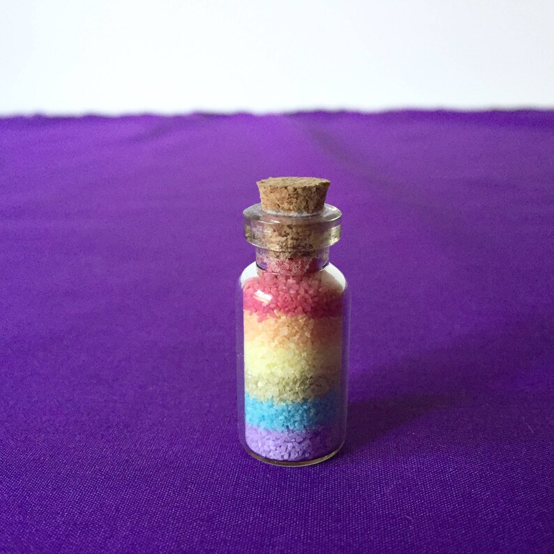 Rainbow Sand Necklace Jars - Etsy