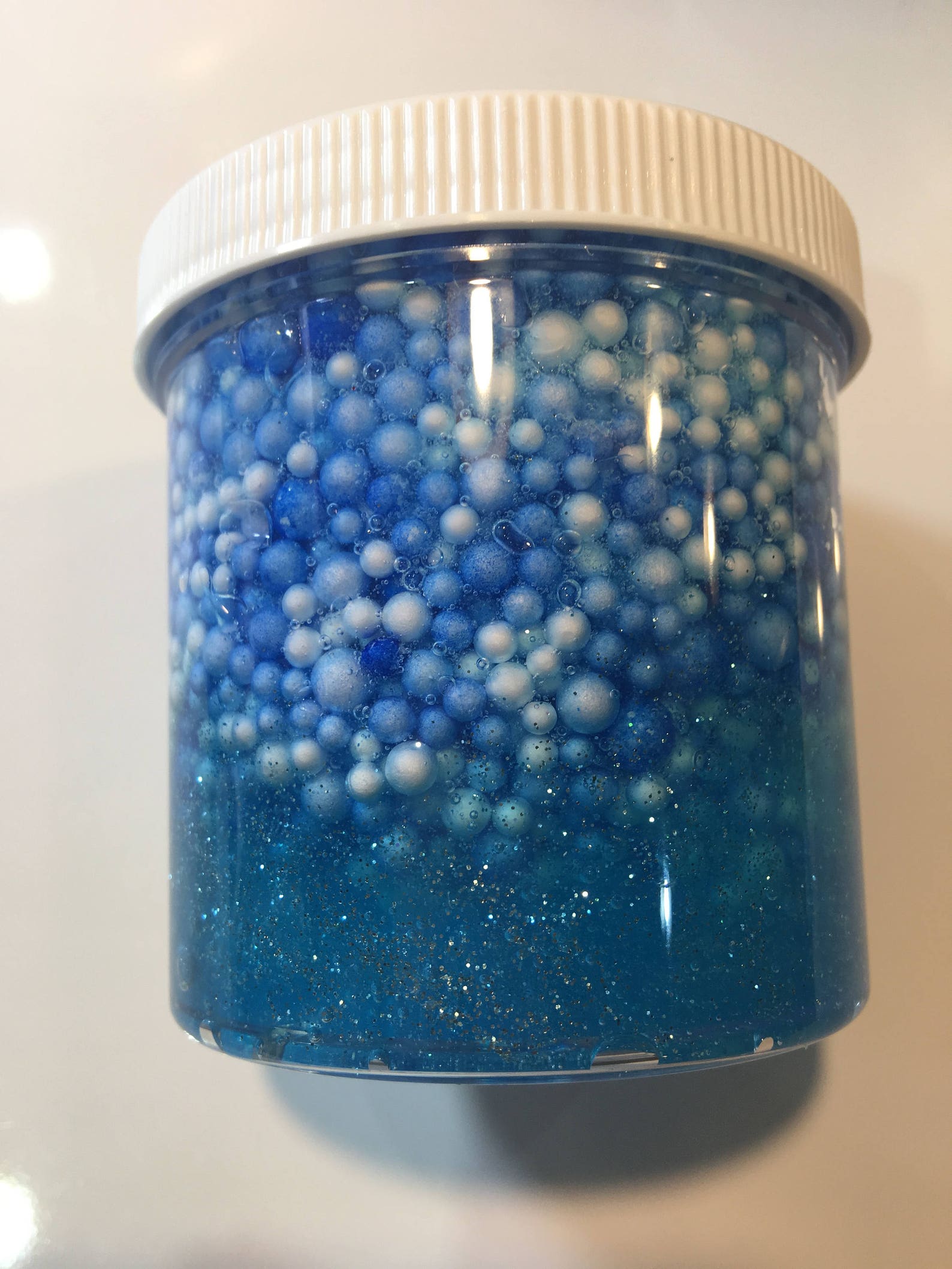 Blue Bubble Glitter Floam Slime - Etsy