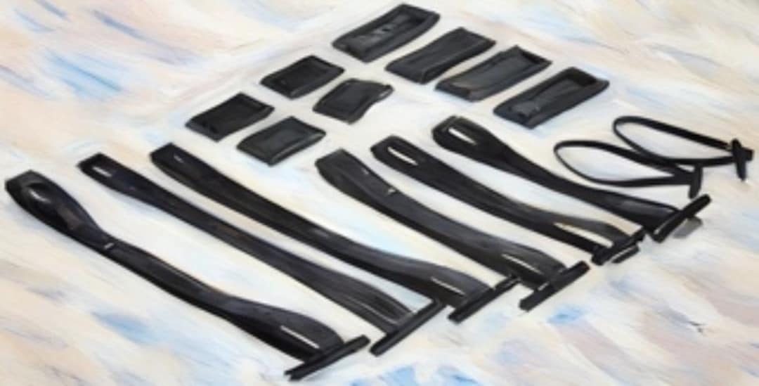 Heavy Duty Custom Rubber Bands Pack, 16 Bands 8 Black EPDM Rubber Bands ...