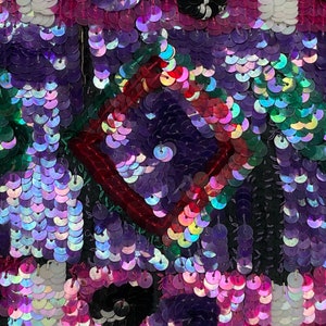 INSANE Abstract Geometric Sequin Pattern Top - Etsy