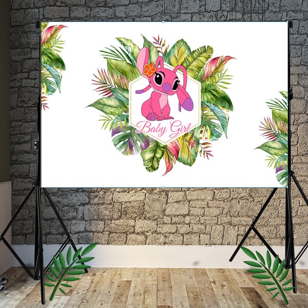Stitch Boy Baby Shower Backdrop - Etsy