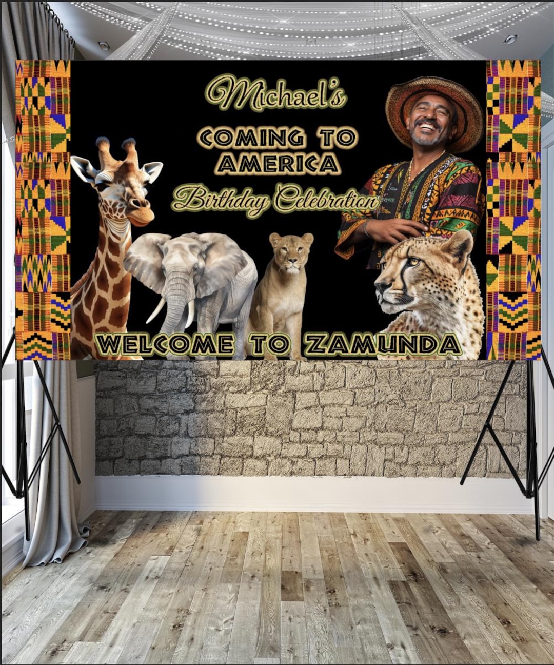 Coming to America Theme Backdrop/baby Shower Theme/african Party ...