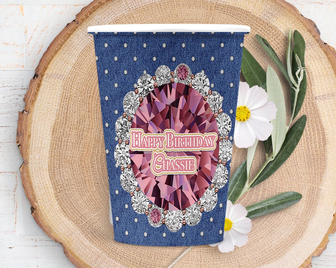 Denim and Diamond Cups Party Cupsparty Paper Cupsdeer ...