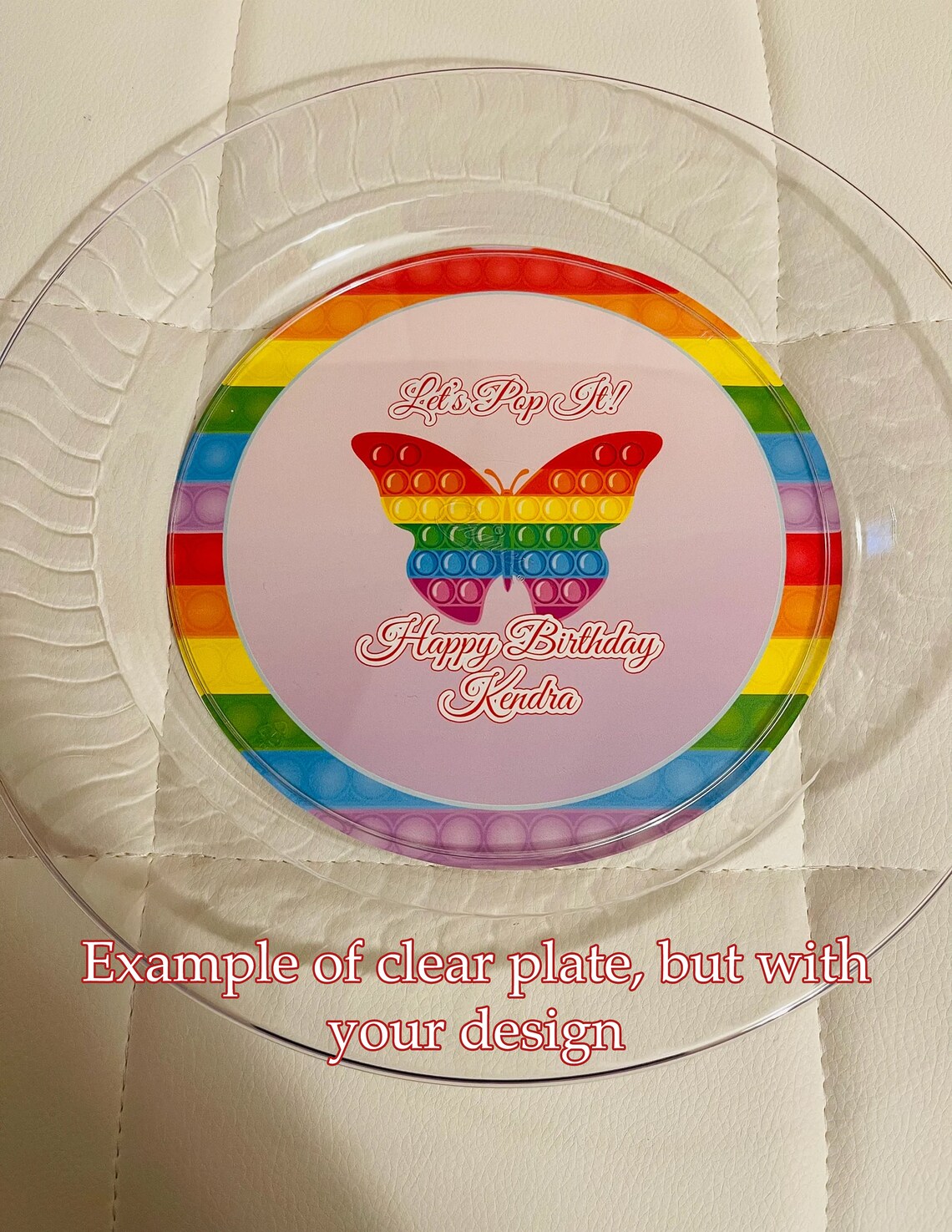 Pop It Birthday Plate Pop It Theme Event Plastic Plates - Etsy