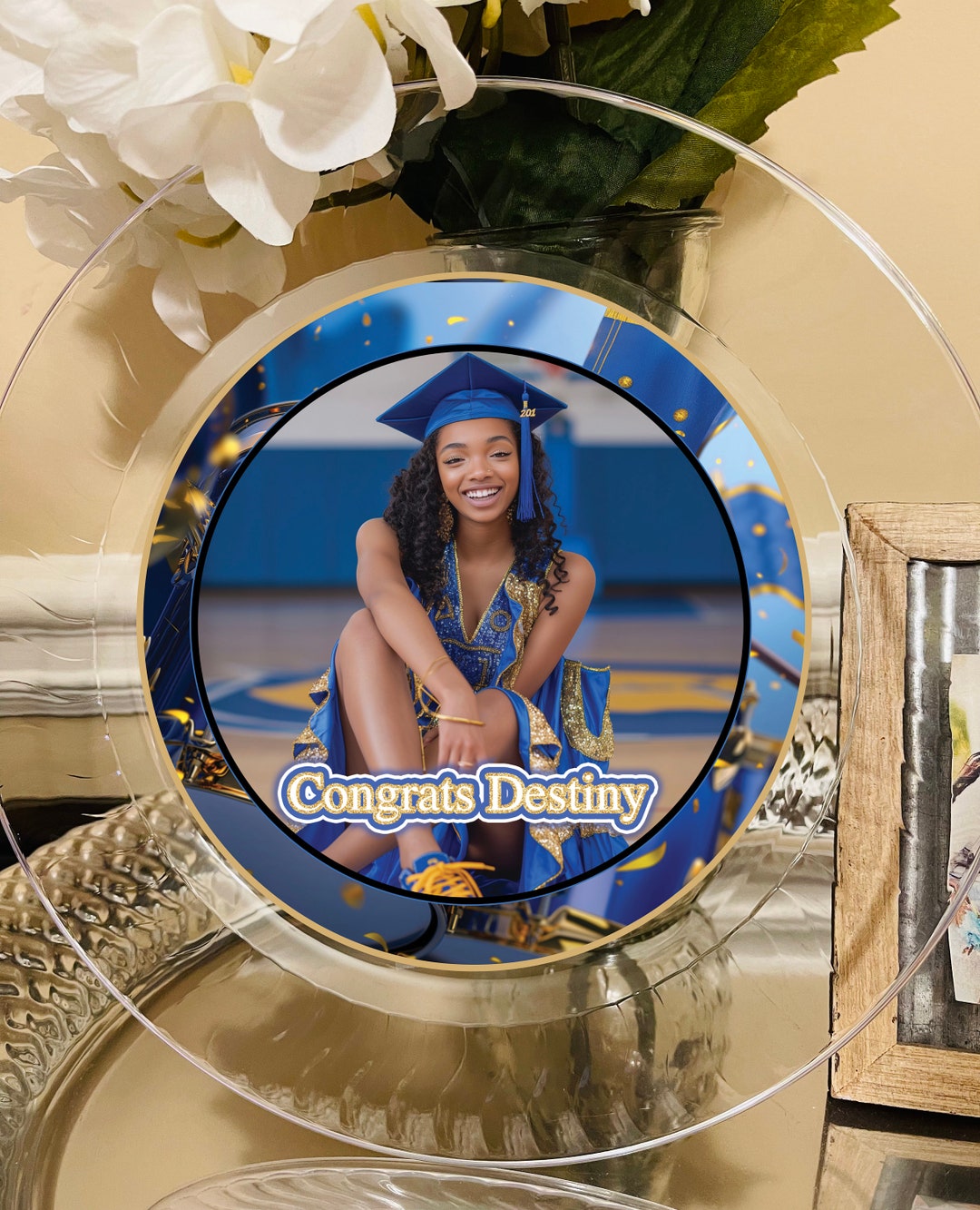 Custom Graduation Image Party Plate| Plastic Clear Plates| 10 or 7 in ...