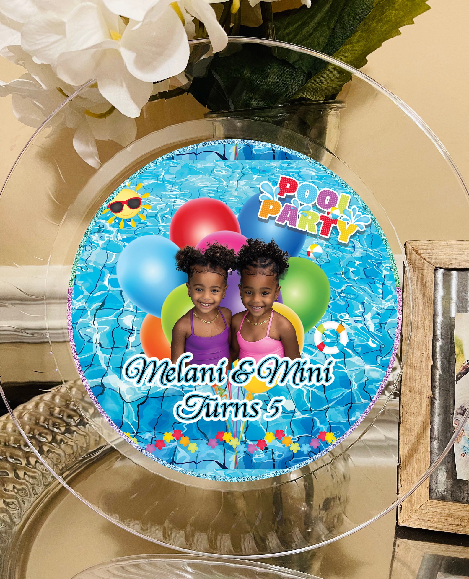 Custom Pool Party Plates | Personalized Birthday Plates - Etsy