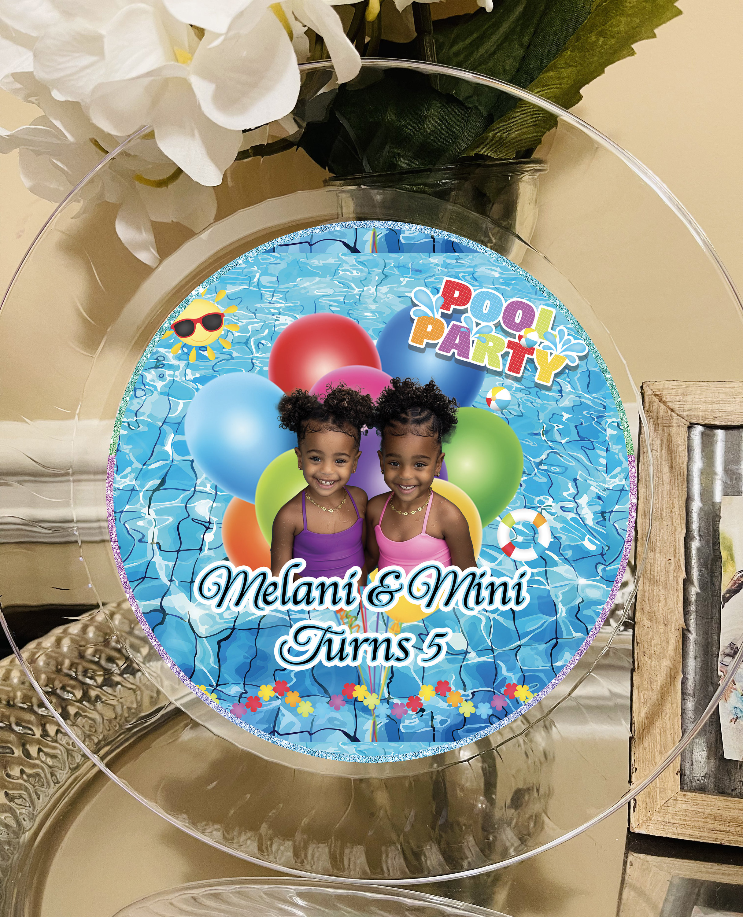 Custom Pool Party Plates | Personalized Birthday Plates - Etsy