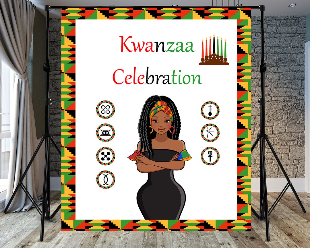 Kwanzaa Backdrop/kwanzaa Celebrations/ the Holidays/ - Etsy