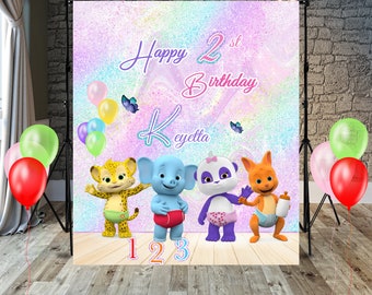 Word Party Backdrop - Etsy