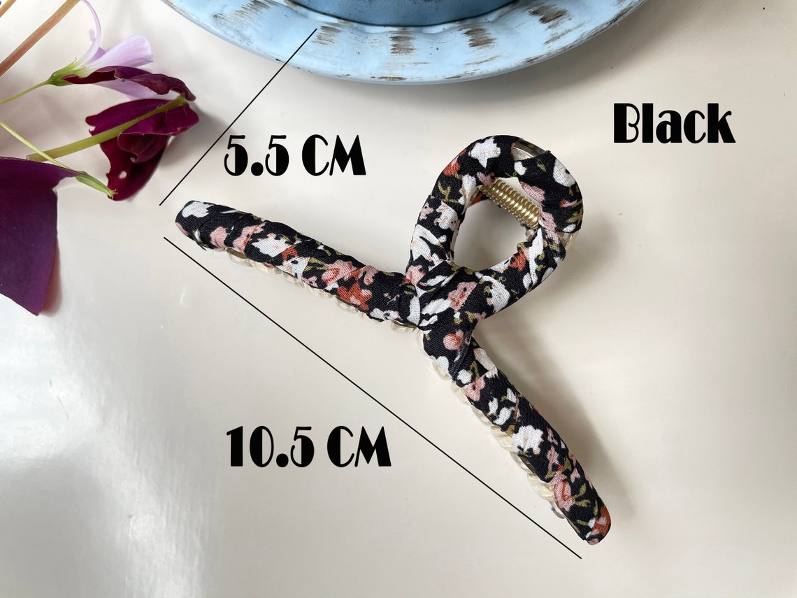 Fabric hair claw clipsbig hair clip claw for thick | Etsy
