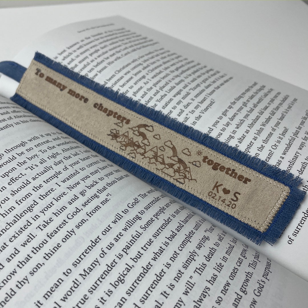 Custom Bookmark, Personalized 3rd Anniversary Linen Bookmark, to Many ...