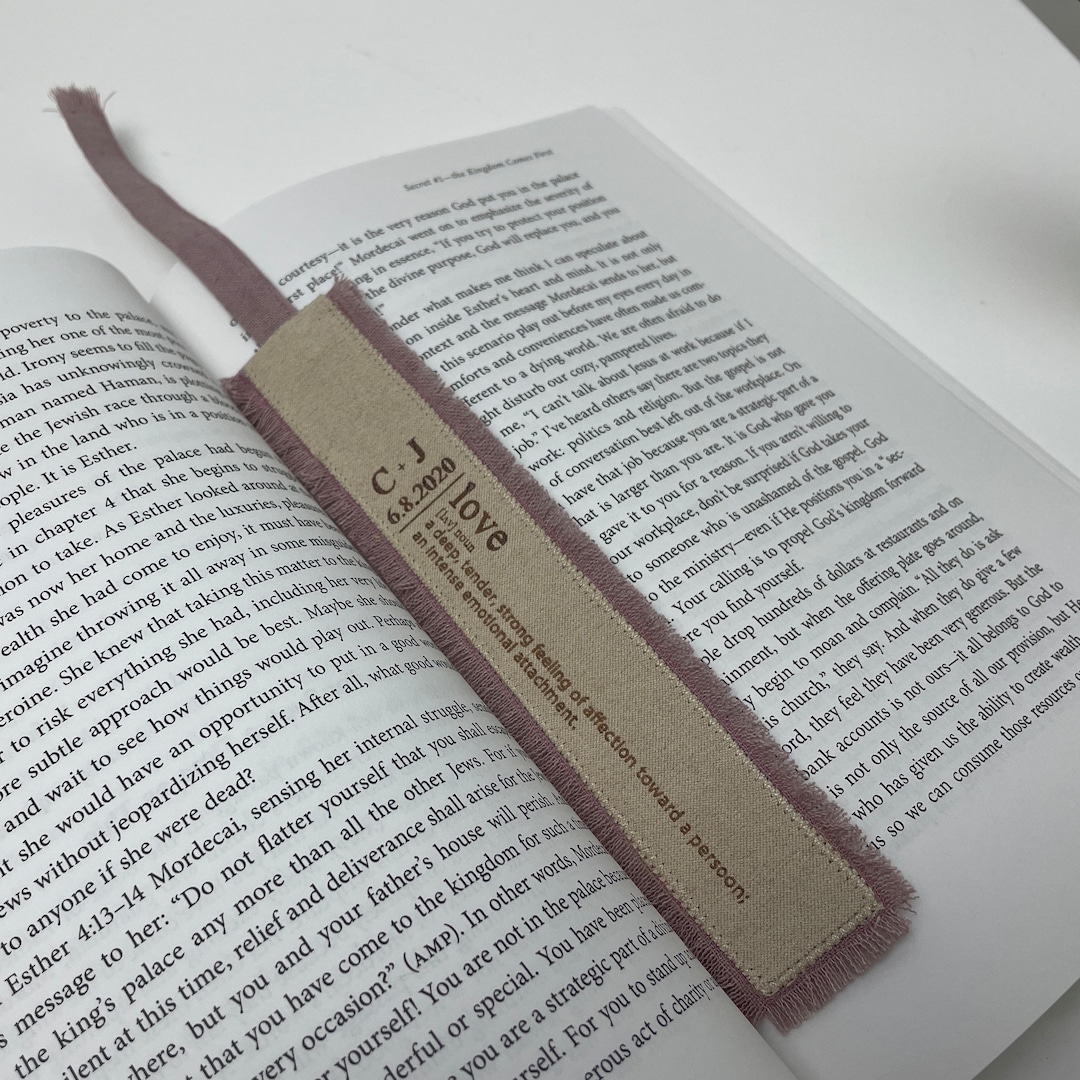 Teacher Gift, Linen Bookmark, Definition Quotes Design,custom ...