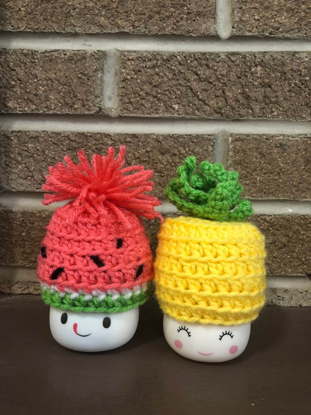 One Pair Watermelon And/or Pineapple Marshmallow Cup Hats - Etsy