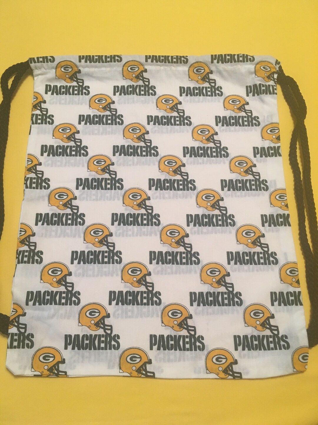 Green Bay Packers NFL Draw String Sports Bag Backpack. - Etsy