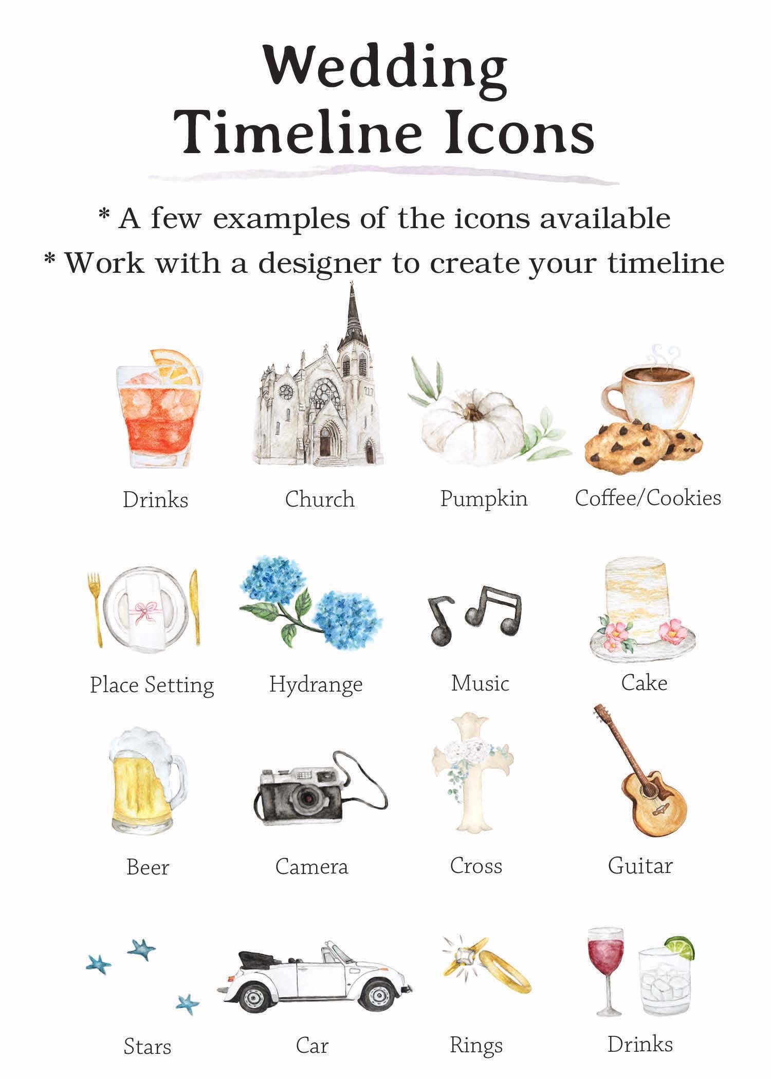 DIGITAL | WEDDING TIMELINE | Custom Wedding Timeline | Printable ...