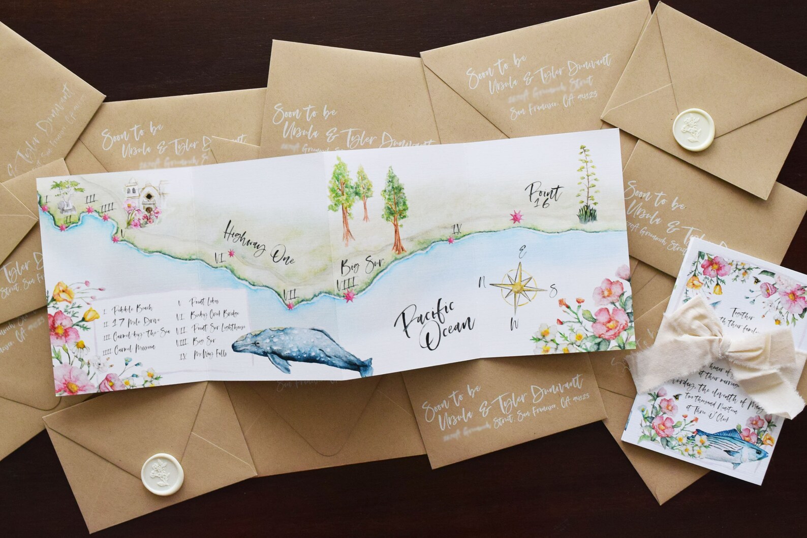 Custom Watercolor Maps Wedding Map Watercolor Wedding Map | Etsy