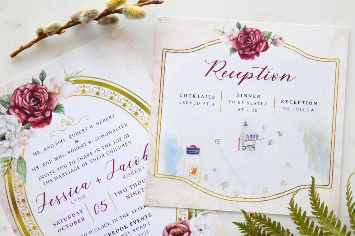 Custom Watercolor Maps Wedding Map Watercolor Wedding Map | Etsy