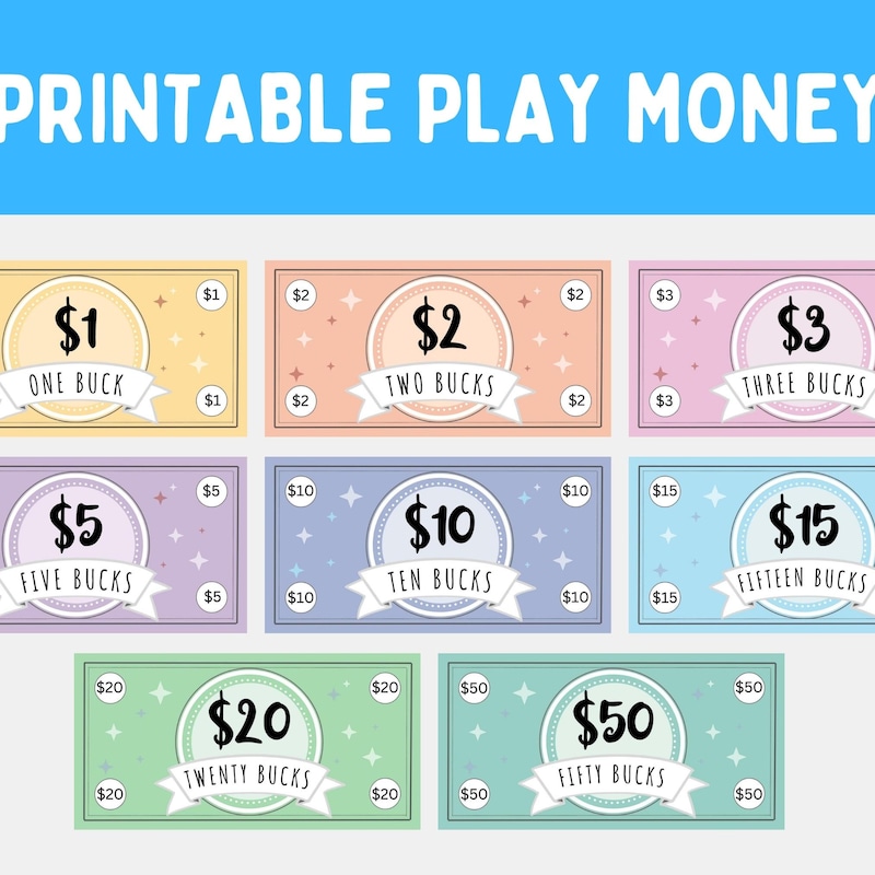 Play Money - Etsy