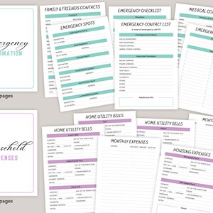 Emergency Binder Fillable and Printable PDF - "what If?" Binder, in ...