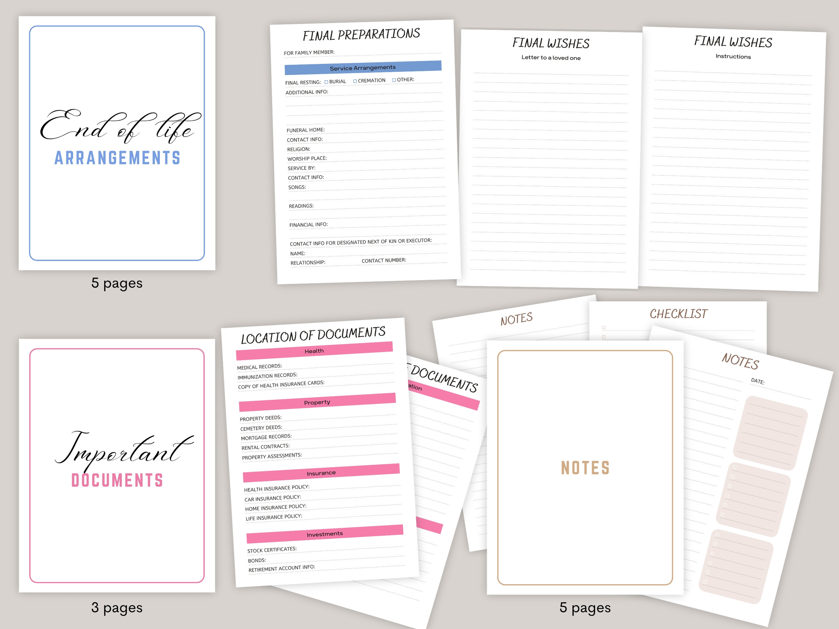 Emergency Binder Fillable and Printable PDF what - Etsy Canada