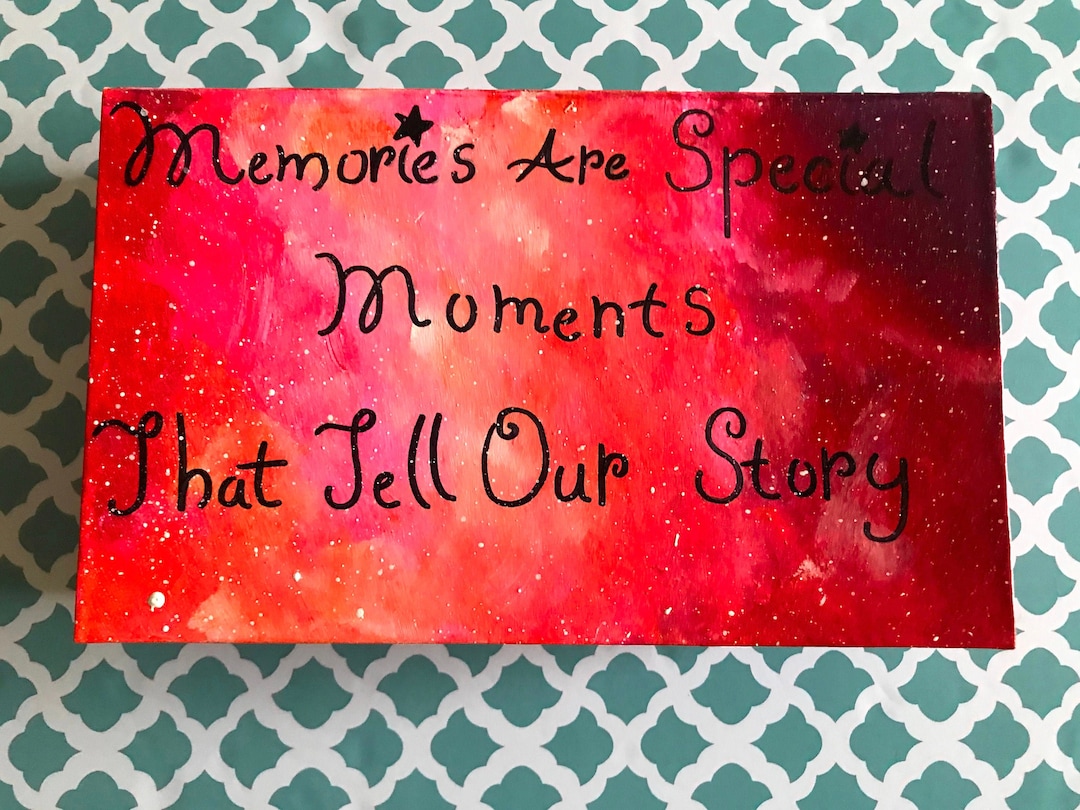 Galaxy Inspirational Quote Memory Box - Etsy