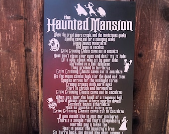 Personalized Haunted Mansion Themed Address Plaque Sign - Etsy