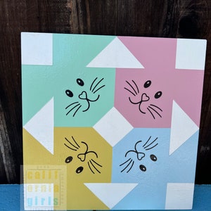 Small Bunny Barn Quilt - Etsy