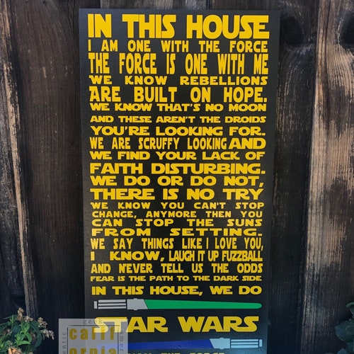 Custom Carved Wooden Sign in This House We Do ... - Etsy
