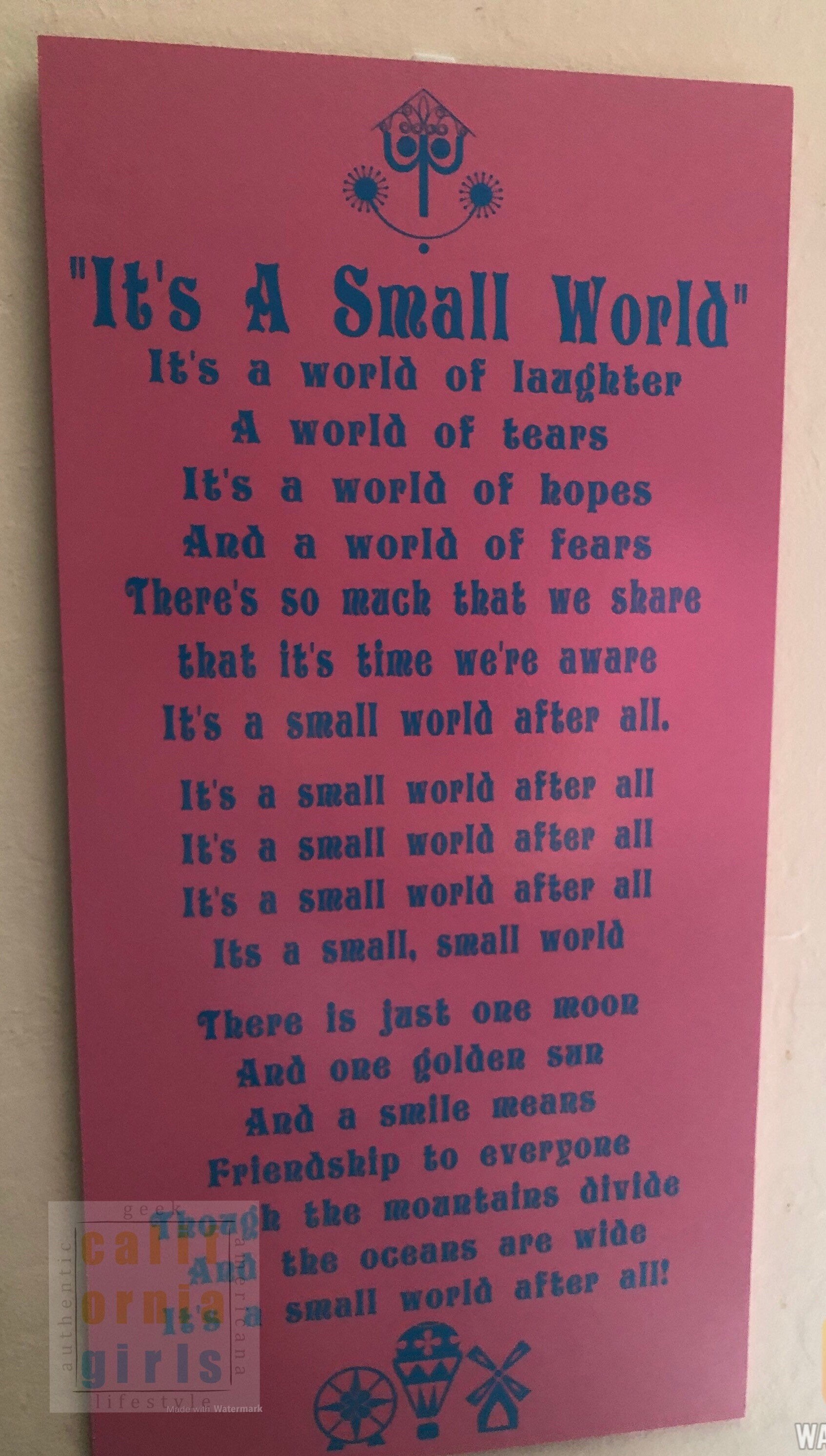 Its A Small World After All Geek Board. | Etsy