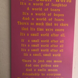 Its A Small World After All Geek Board. - Etsy