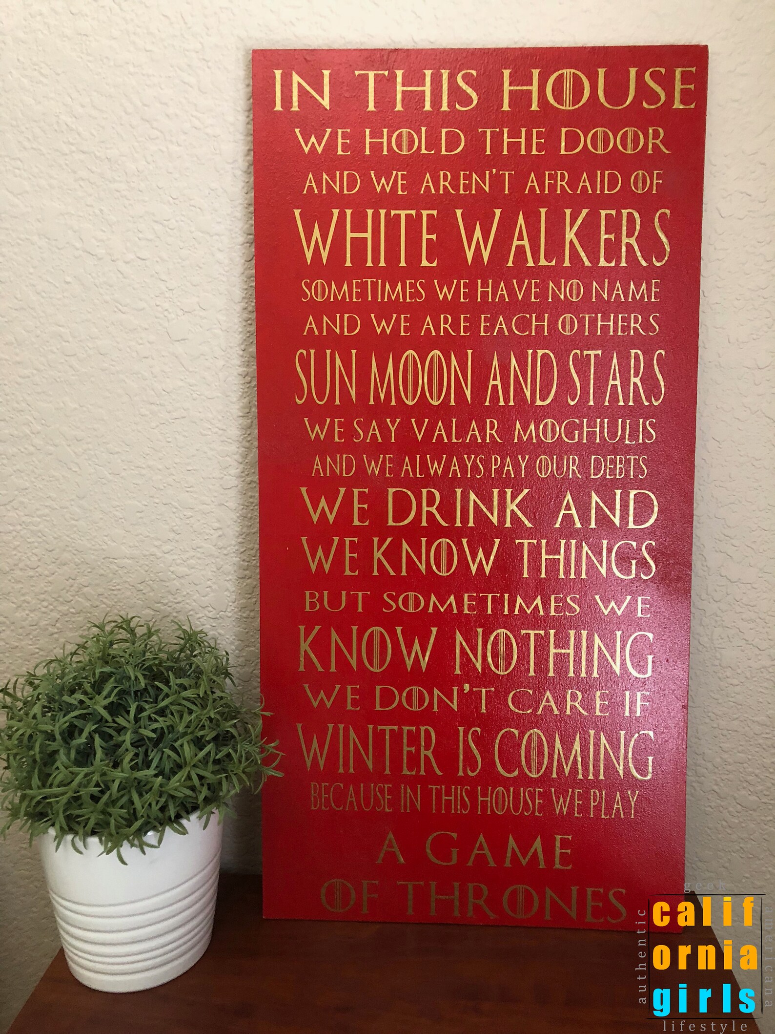 In This House We Do Game Of Thrones | Etsy