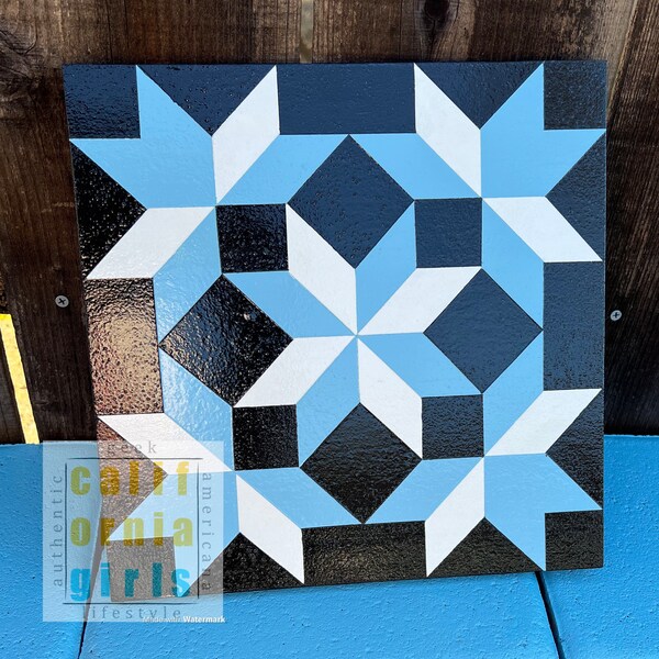 Blue Barn Quilt - Etsy
