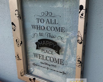 To All That Come to This Happy Place... Welcome Sign | Etsy
