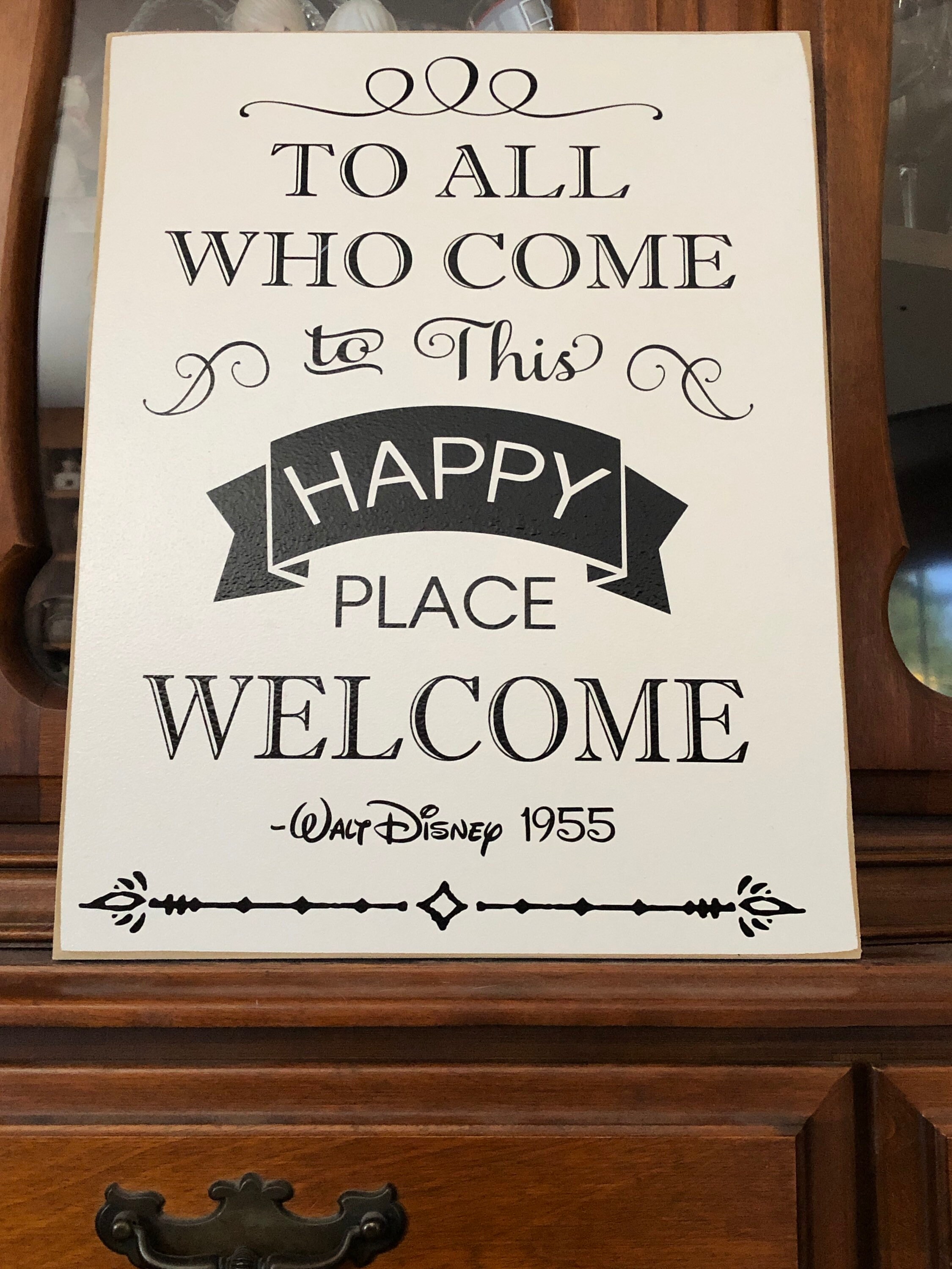 To All That Come to This Happy Place... Welcome Sign | Etsy