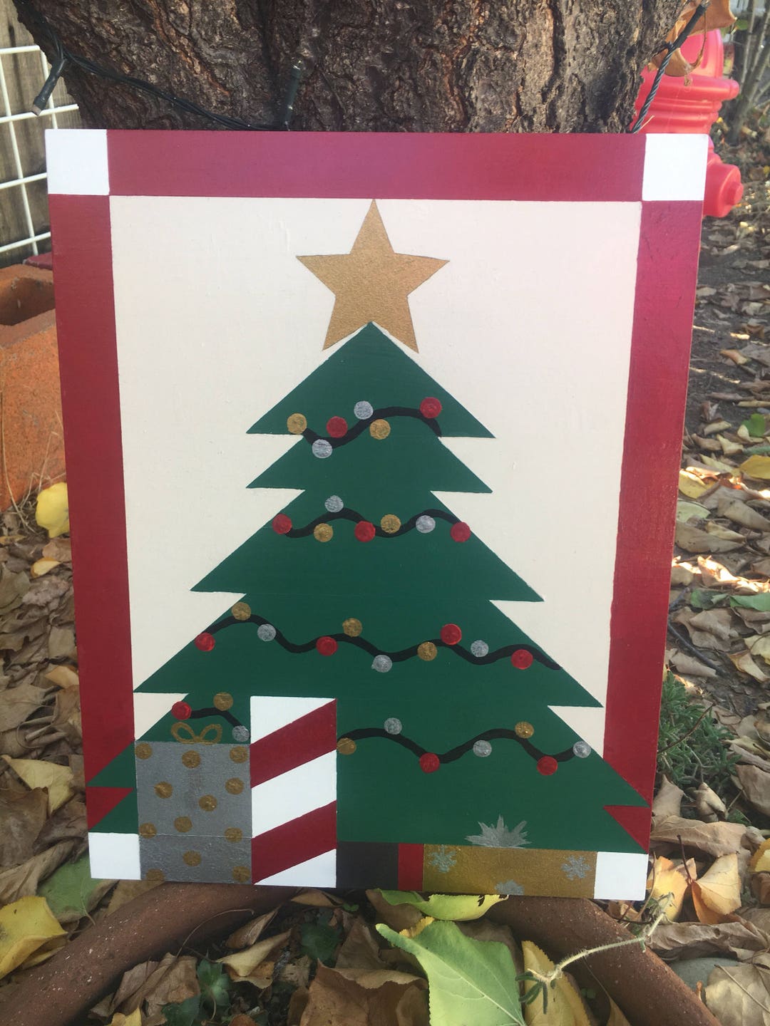 Christmas Tree Mini Barn Quilt - Etsy