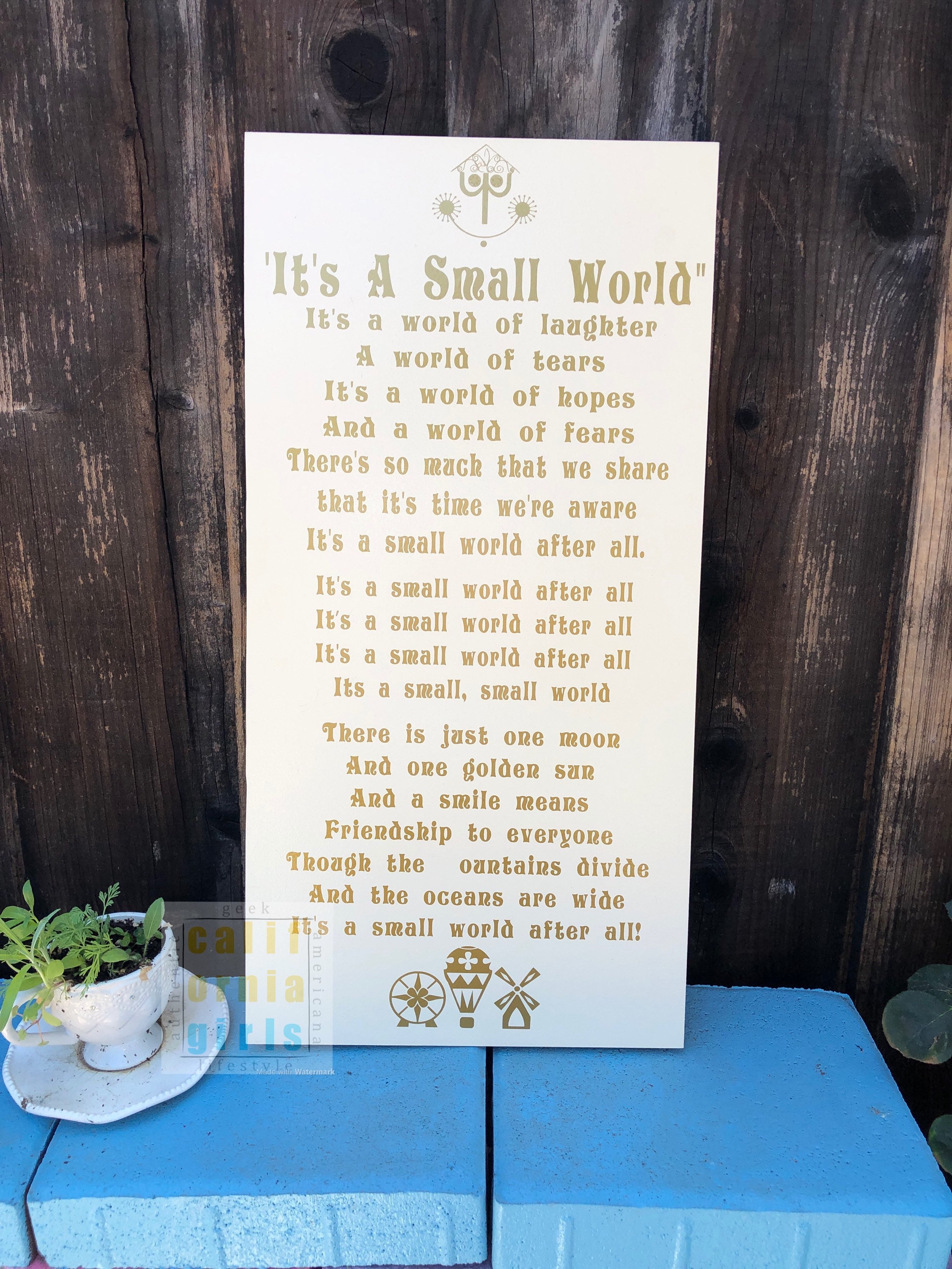 Its A Small World After All Geek Board. | Etsy