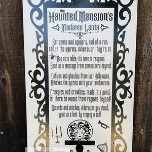 The Haunted Mansion Madame Leota Sign. - Etsy